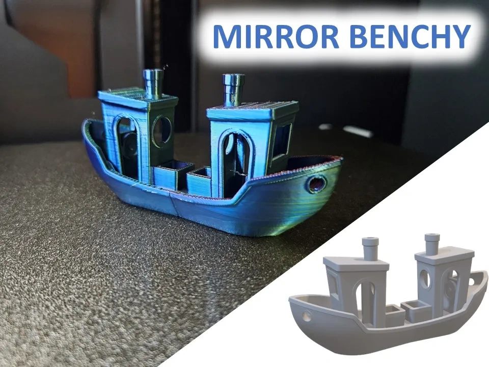 镜像的 Benchy 二次创作 - 来自 danshti - MakerWorld