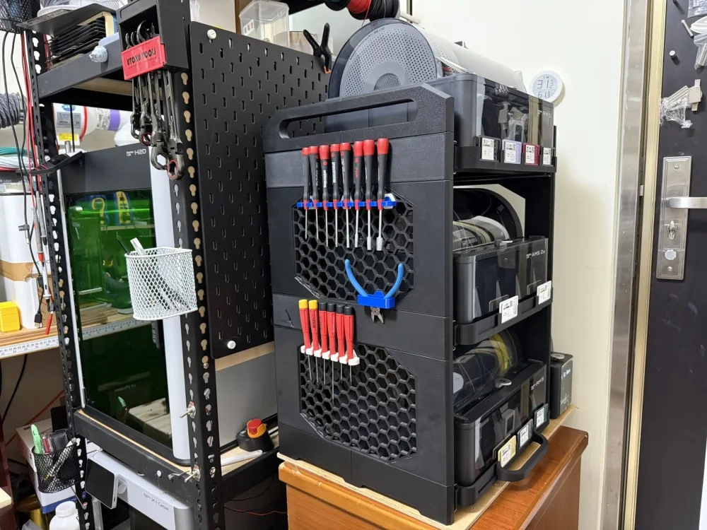 AMS 1 & 2 Pro & HT 模块化滑动堆叠系统 来自 Shuwn Hsu MakerWorld：免费下载 3D 模型