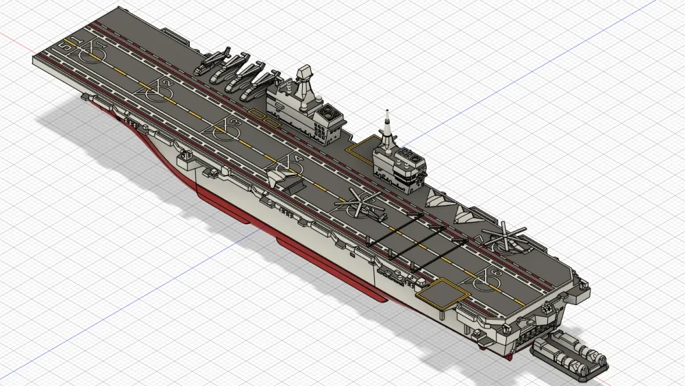 076四川舰 下水纪念版 1：2000 来自 redghost13 MakerWorld：免费下载 3D 模型