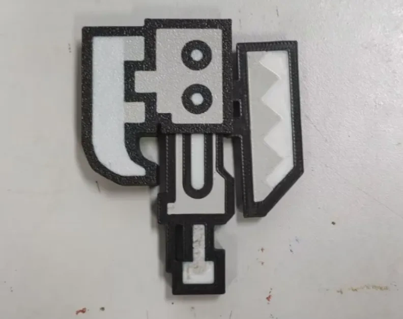 怪物猎人斩斧 变形武器钥匙扣 来自 黑羽鸟文Hynaya MakerWorld：免费下载 3D 模型