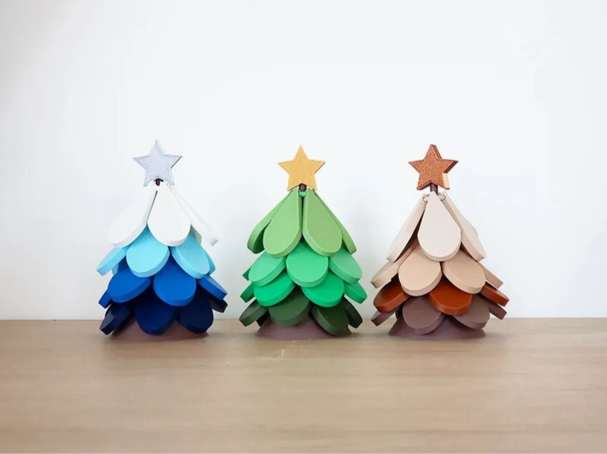 圣诞树杯垫 来自 Jefflynn MakerWorld：免费下载 3D 模型