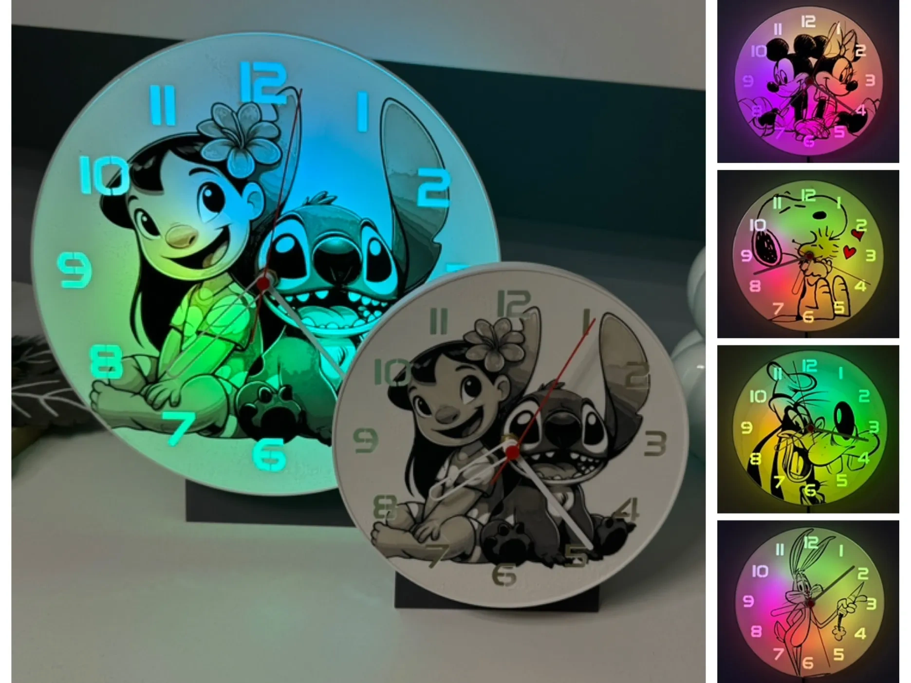 壁挂式和立式 LED 半透明钟面 来自 cP3D - MakerWorld