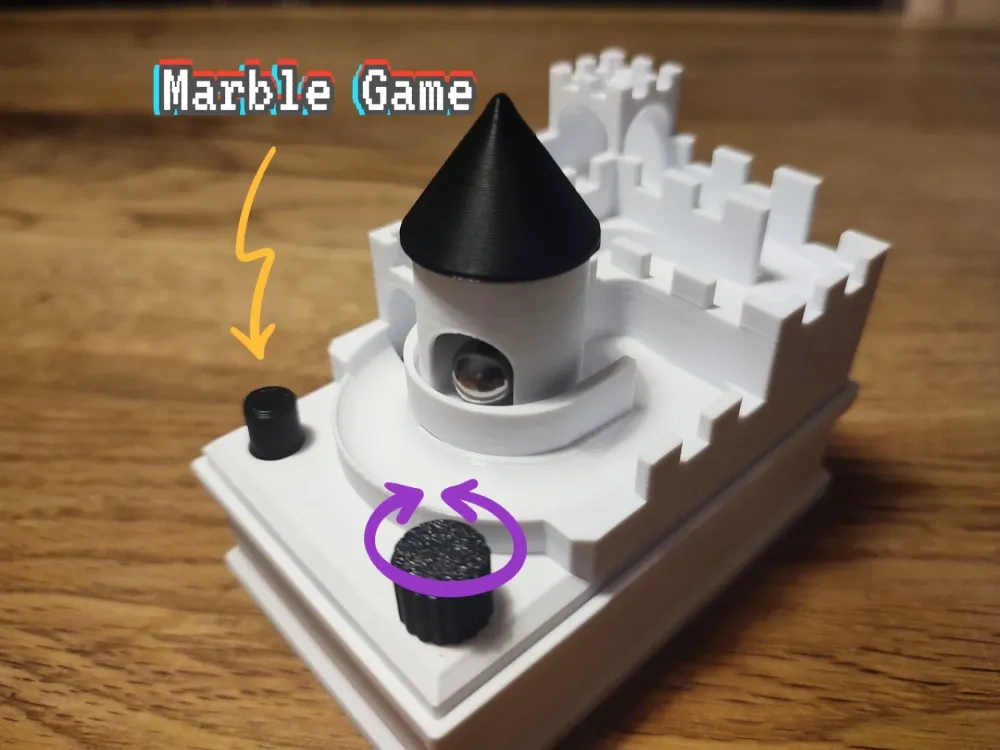 Marble Castle - Desk Fidget Toy 来自 BamBam Design MakerWorld：免费下载 3D 模型
