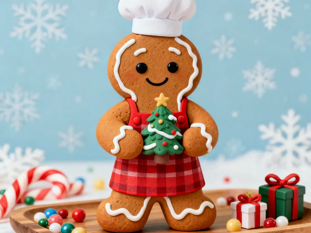 姜饼小厨师 来自 平安 MakerWorld：免费下载 3D 模型