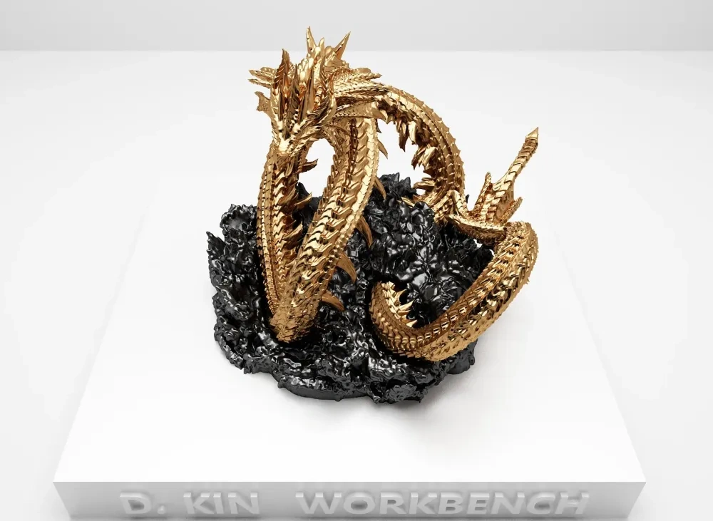 flood dragon Water Dragon 蛟龙 水龙 来自 D.KIN - MakerWorld