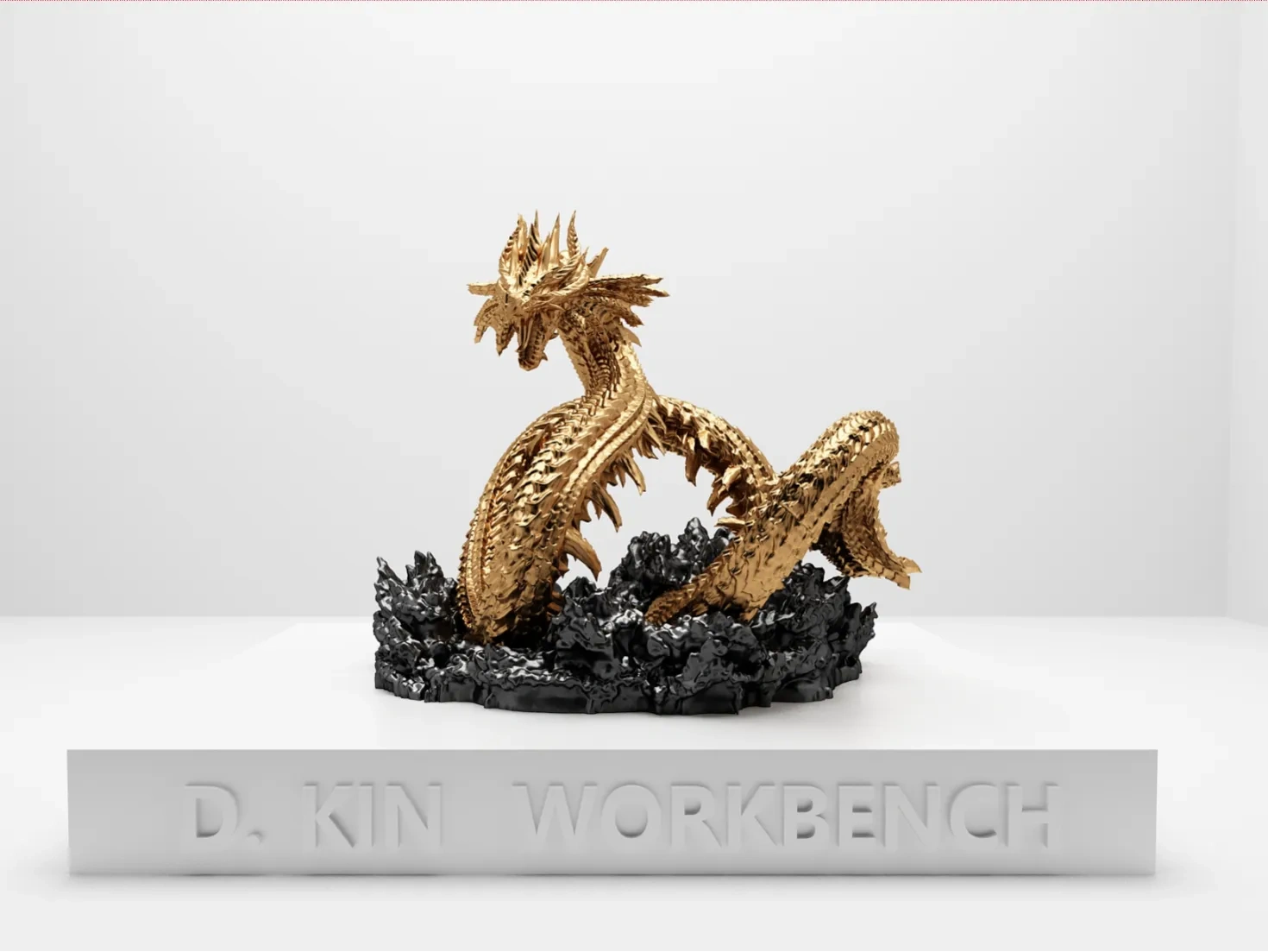 flood dragon Water Dragon 蛟龙 水龙 来自 D.KIN - MakerWorld