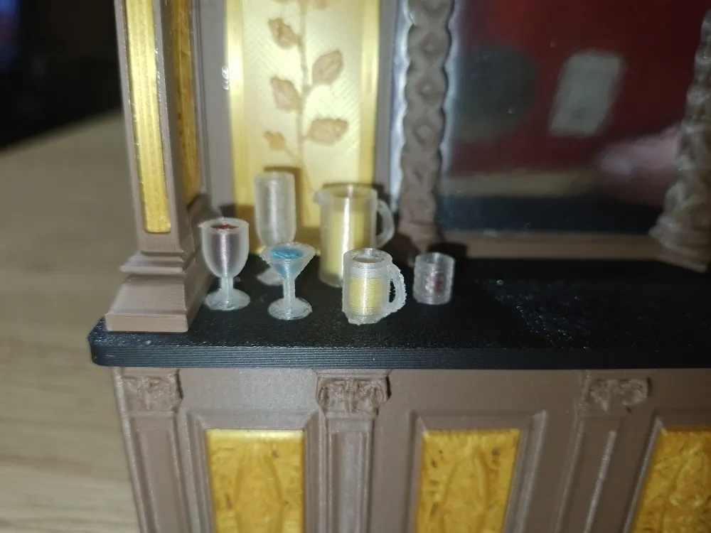 娃娃屋 - 酒吧玻璃器皿和饮料 - 免费 3D 打印模型 - MakerWorld