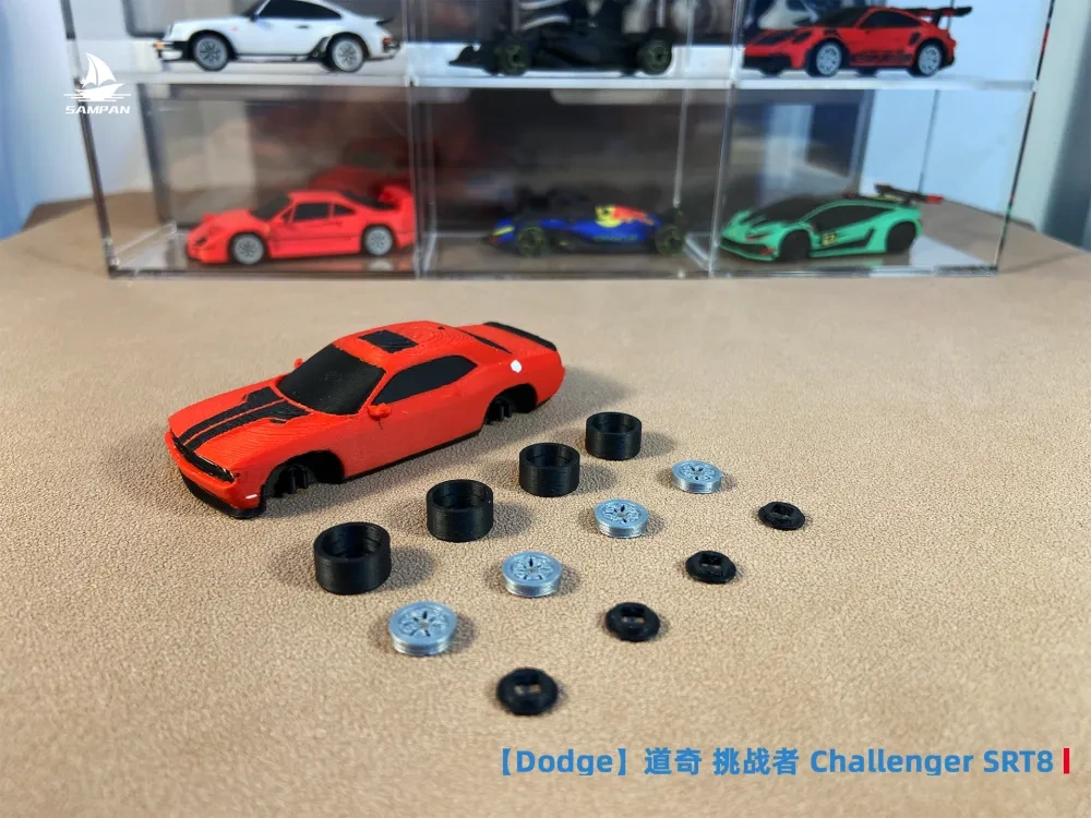 【Dodge】道奇挑战者 Challenger SRT8 美式肌肉车 性能车 组装/轮胎可动 - 免费 3D 打印模型 - MakerWorld