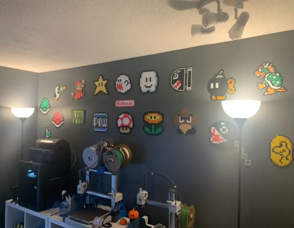 8bit Mario Boo Wall Art 来自 birdhouse8669 - MakerWorld