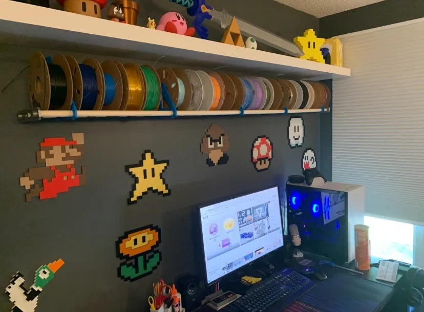 8bit Mario Boo Wall Art 来自 birdhouse8669 - MakerWorld