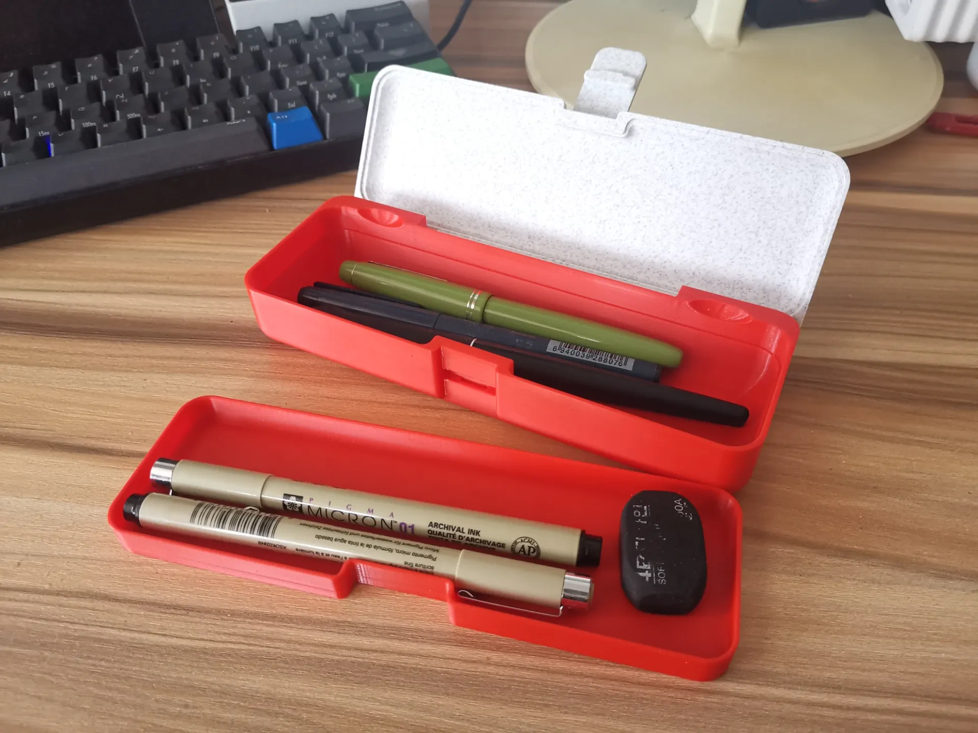 收纳盒/Storage Box/铅笔盒/pencil case-双层-无需五金 来自 Jmladamu MakerWorld：免费下载 3D 模型