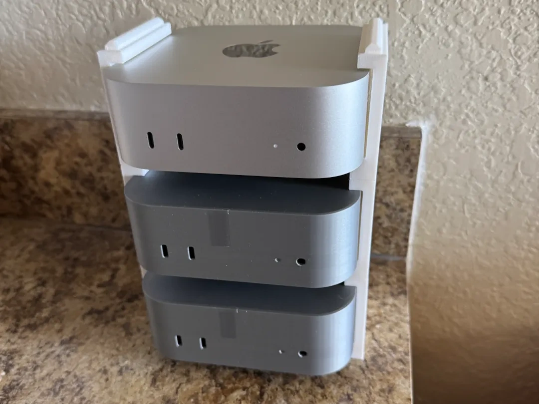 M4 Mac mini 堆叠 来自 mikechu01 MakerWorld：免费下载 3D 模型