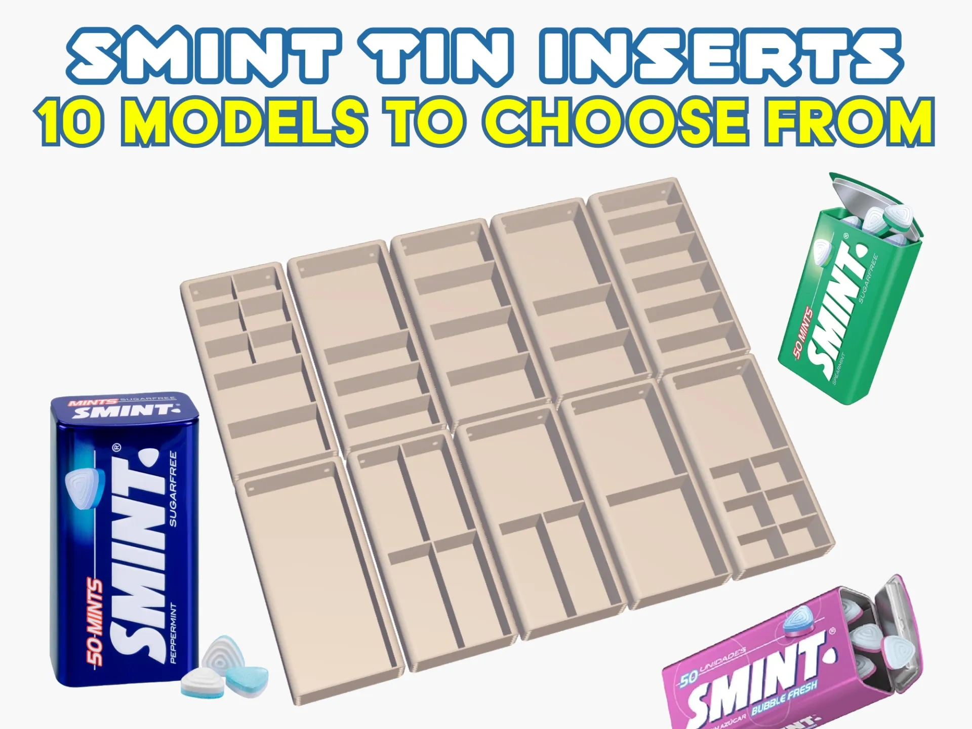 Smint随身携带盒内衬 来自 3d-PrintCreator - MakerWorld