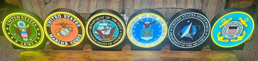 海岸警卫队标志灯箱 - 免费 3D 打印模型 - MakerWorld