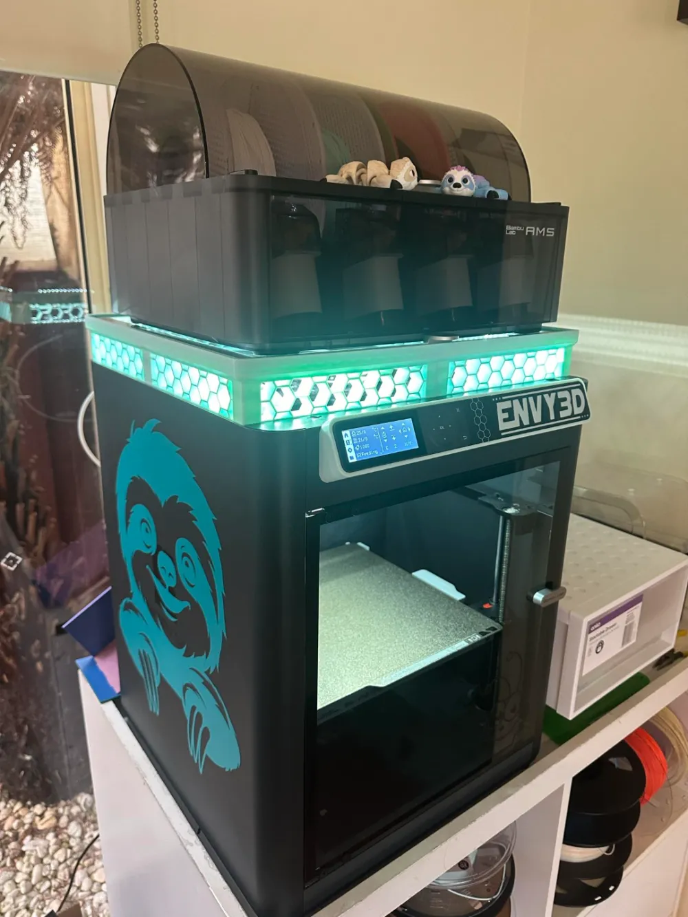 P1S LED Air Vent Glass Riser V2 来自 ENVY3D - MakerWorld