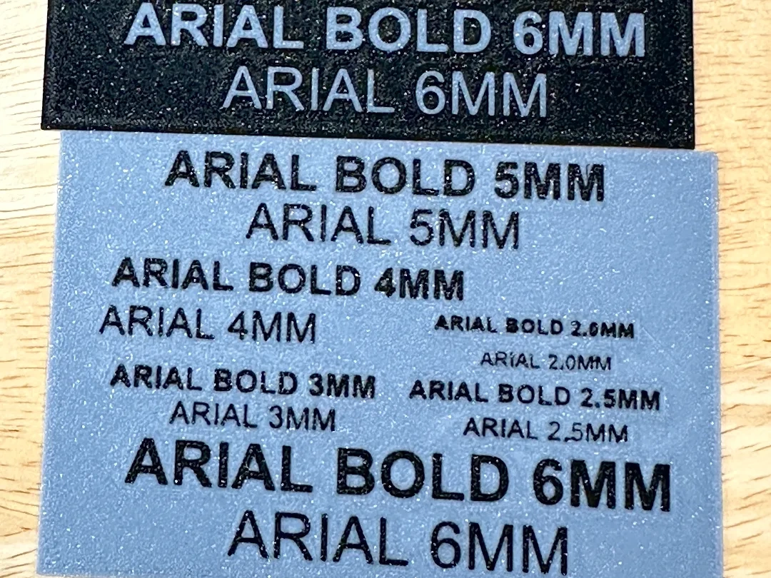 Font sample card test print text 来自 etischer - MakerWorld