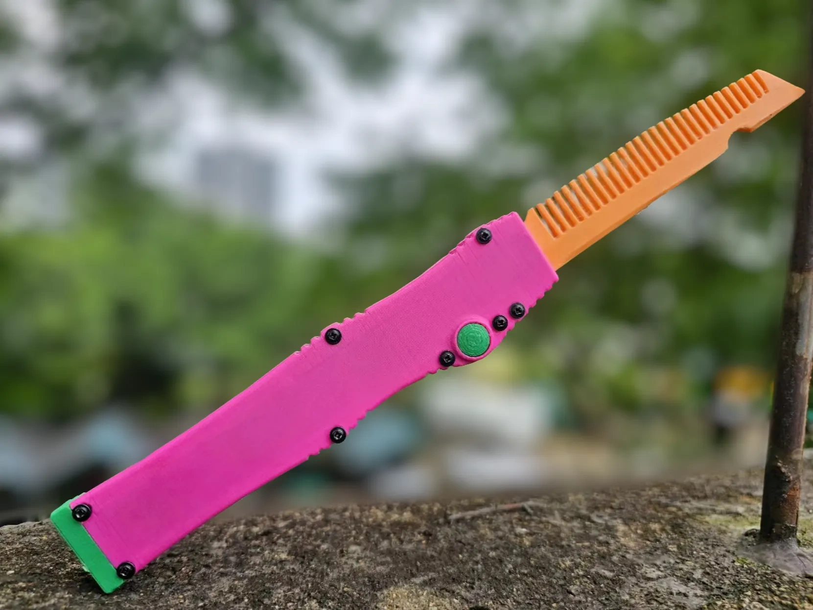 Microtech Halo OTF Auto Knife toy微技术光晕单动直跳梳子玩具 来自 补补觉去 MakerWorld：免费下载 ...