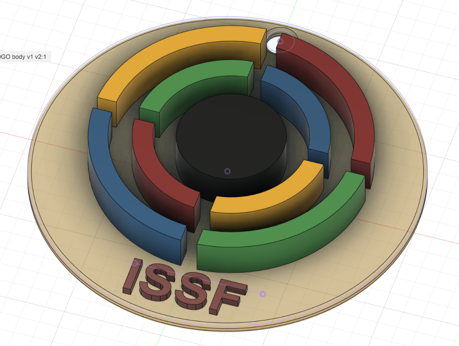 ISSF Logo|国际射联logo挂件 来自 Emily Li - MakerWorld