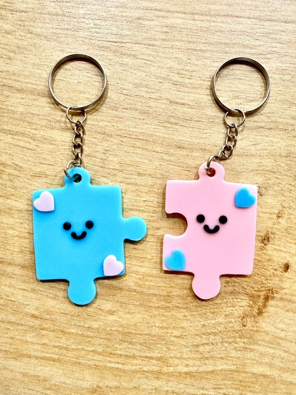 情人节拼图钥匙扣 - 免费 3D 打印模型 - MakerWorld