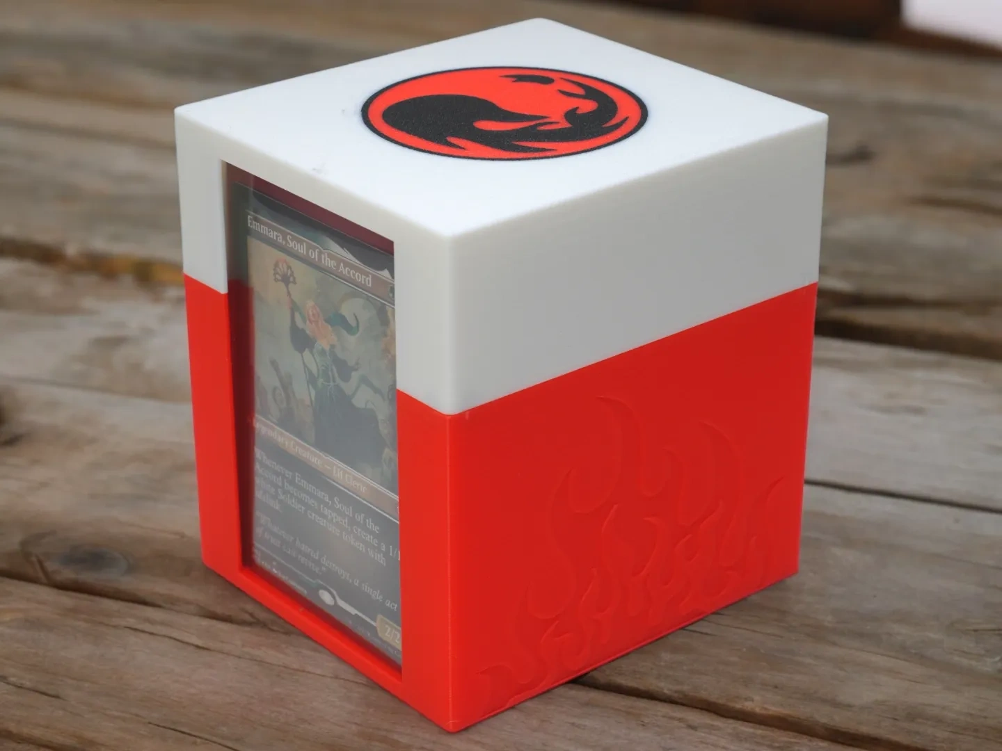 Magic The Gathering -Red Mana Commander Deck Box 来自 Dragon in the ...