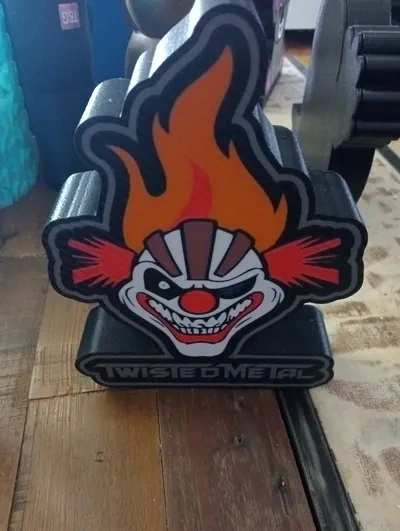 Twisted Metal - Lightbox Lamp - 免费 3D 打印模型 - MakerWorld