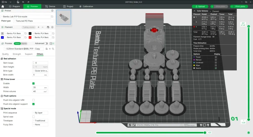 [3DP RNS] Strider V1.0 来自 3DP RNS MakerWorld：免费下载 3D 模型