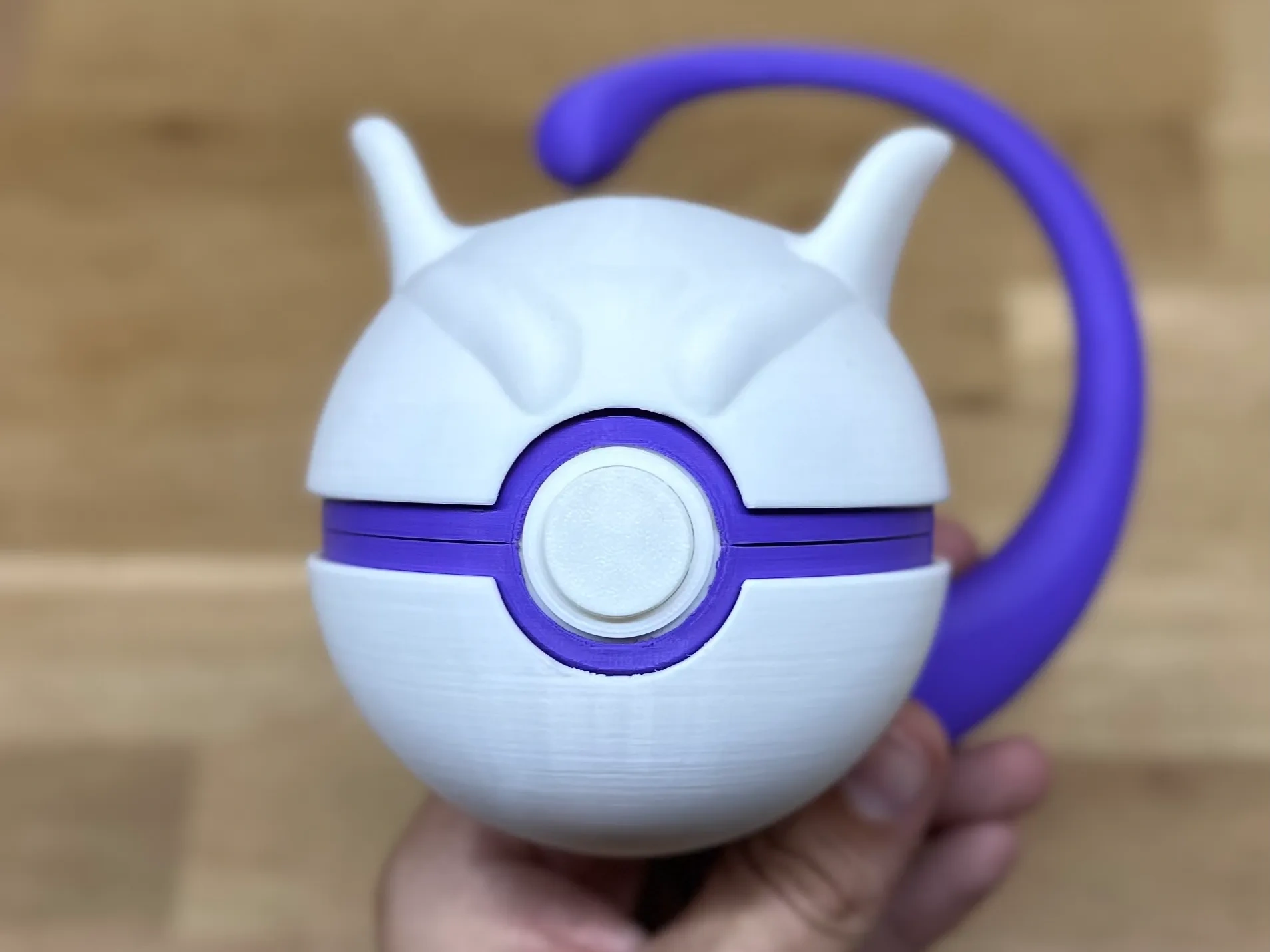 Mewtwo Ball - Pokemon - Pokeball Functional 来自 Torikami - MakerWorld
