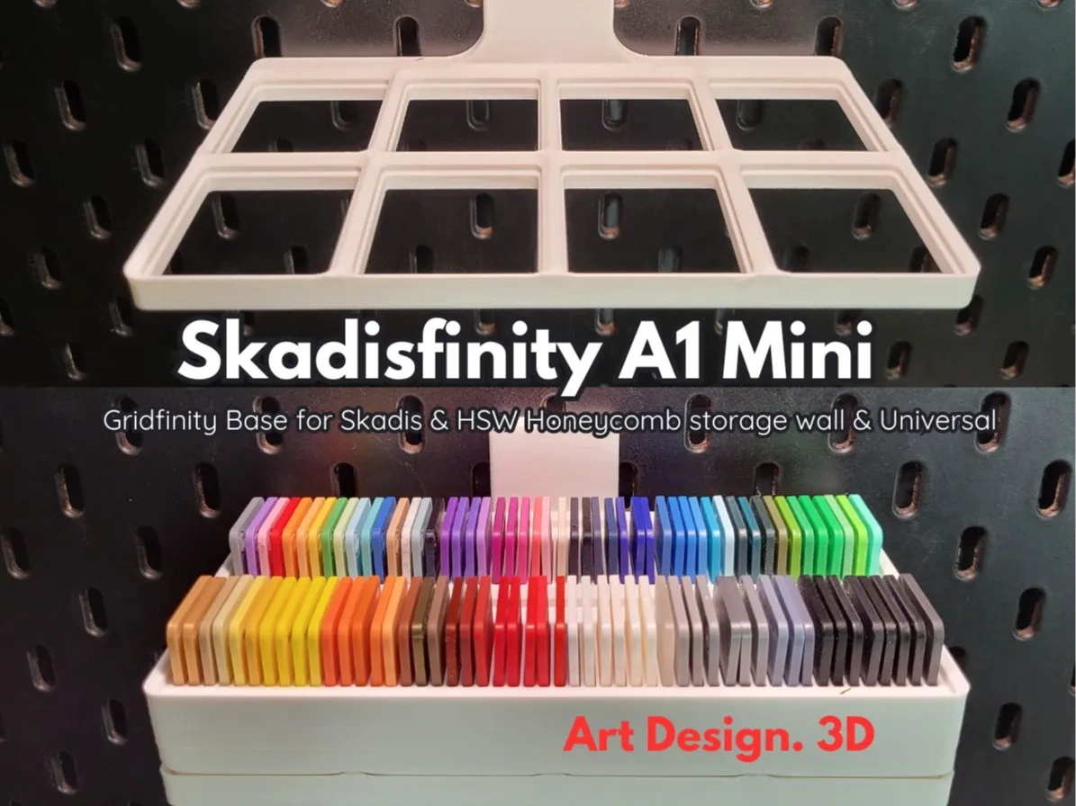 Skadisfinity Gridfinity Shelf A1 Mini-支架设计 来自 Art Design. 3D - MakerWorld