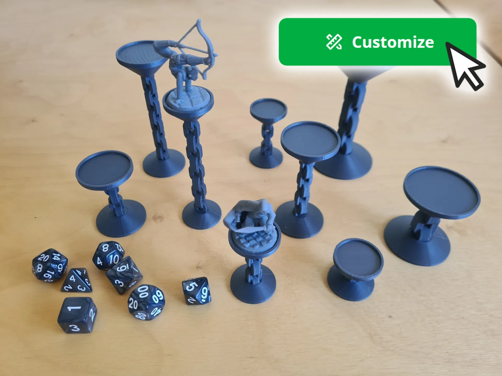 微型升降台（龙与地下城，飞行，展示） 来自 Molodos - MakerWorld