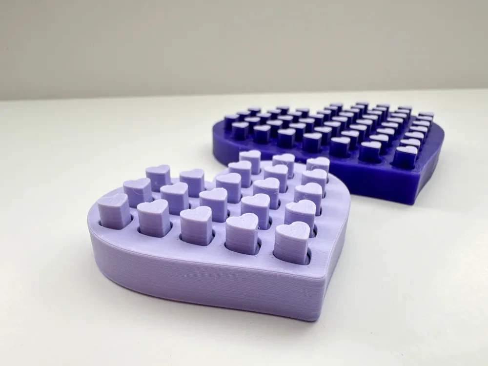 爱心‘Pin Art’灵感解压玩具（两种尺寸） - 免费 3D 打印模型 - MakerWorld