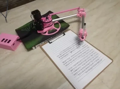drawbot 写字写字机械臂 来自 MG造物 MakerWorld：免费下载 3D 模型