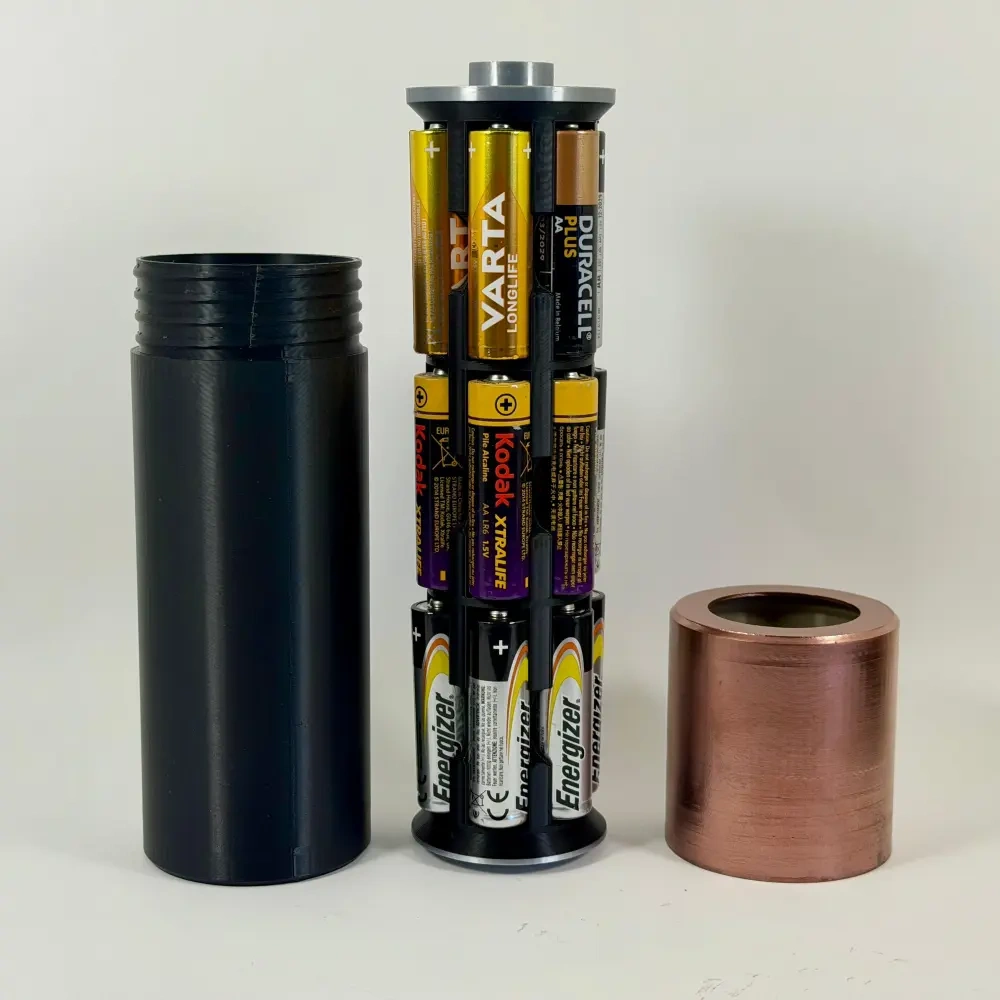 电池整理器 (电池形状的) - 免费 3D 打印模型 - MakerWorld