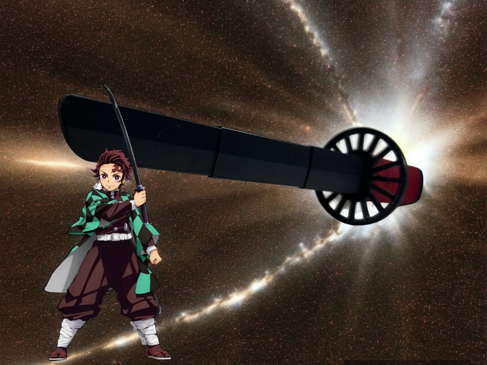 Katana Tanjiro Samurai Sword mini 来自 ricky - MakerWorld