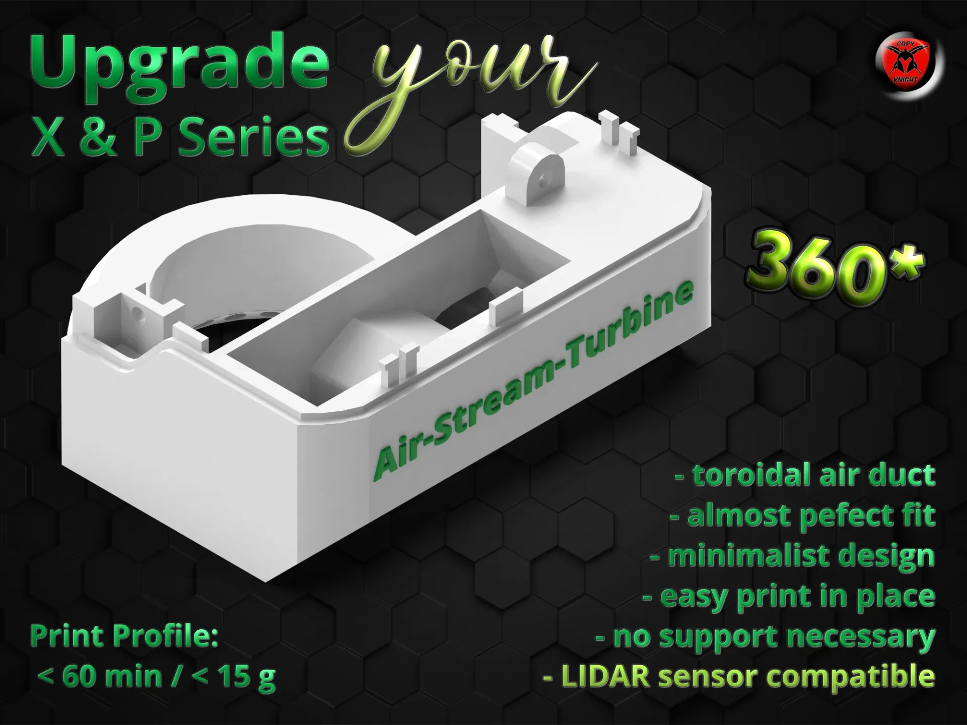 Fan Flow 360 Toroidal Air Duct Air Stream Turbine 来自 CopyKnight ...