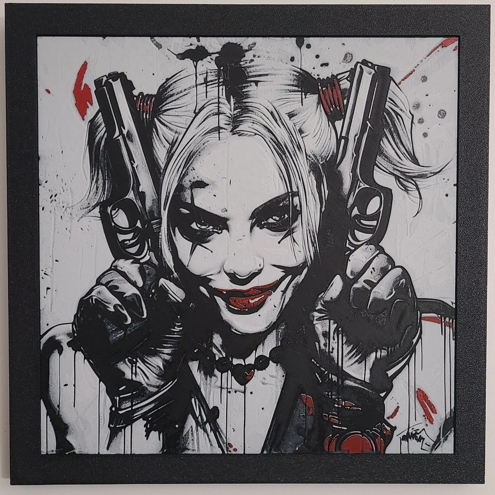 哈莉·奎茵 - 线材绘画 来自 Bedlam Threadz - MakerWorld