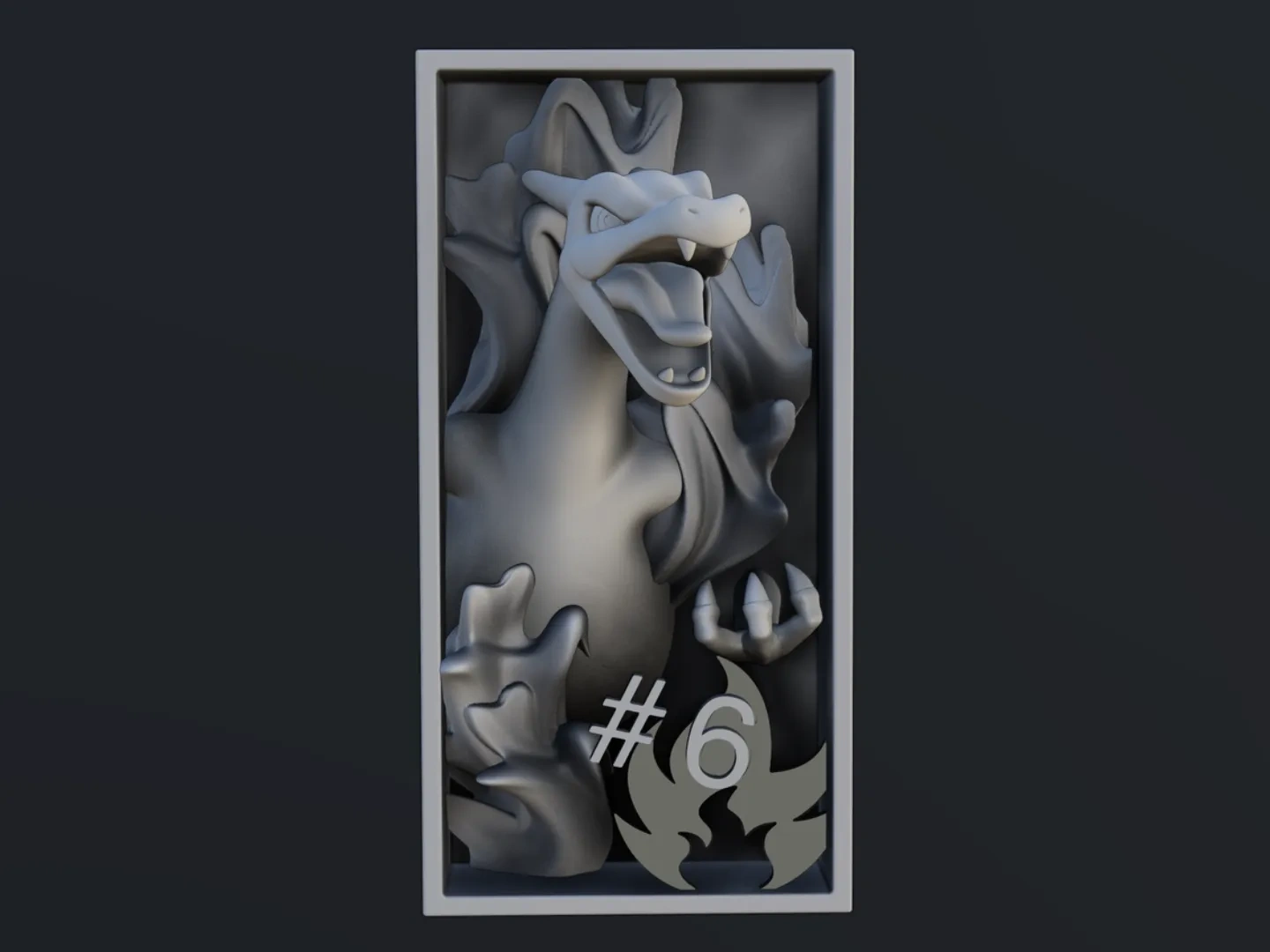 Book nook Charizard #6 来自 CHARCOAL - MakerWorld