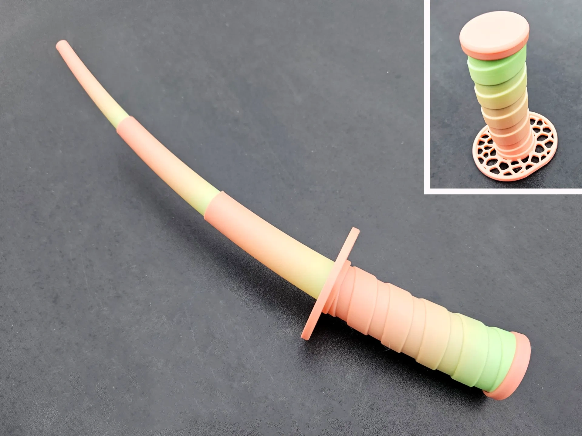 疯狂迷你武士刀（一体打印）仅重38克 来自 New_Kids_Turbo - MakerWorld