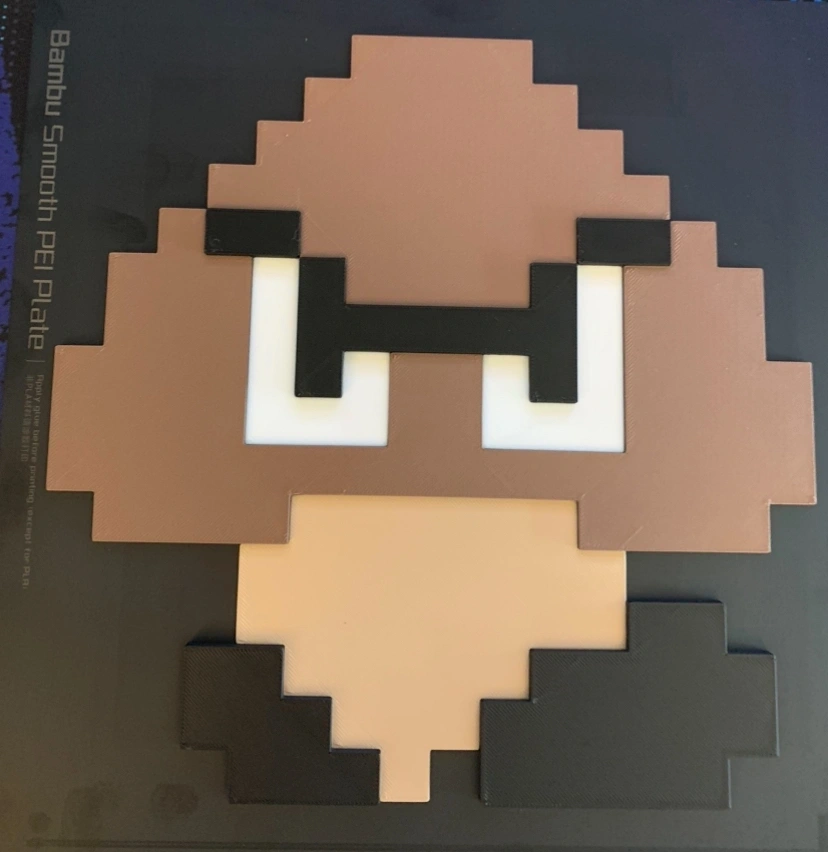 8bit Mario Goomba Wall Art 来自 birdhouse8669 - MakerWorld