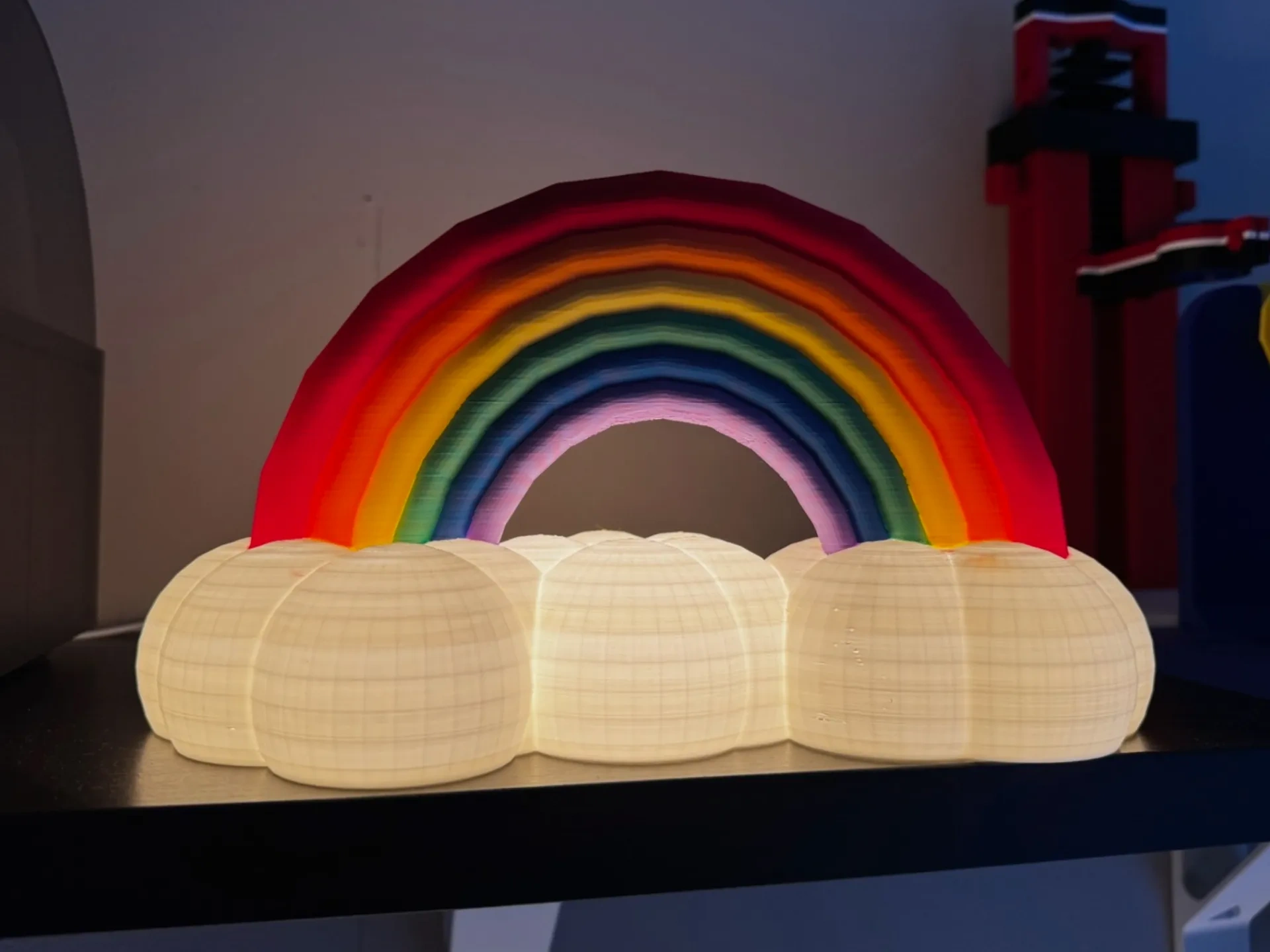 Rainbow & Clouds LED Kit Lamp 来自 donnay - MakerWorld