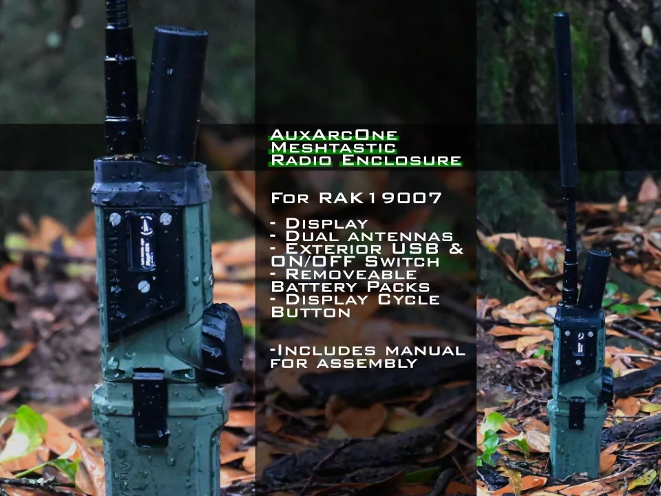 Aux Arc One——坚固耐用的Meshtastic带显示屏无线电设备 来自 AuxArc - MakerWorld