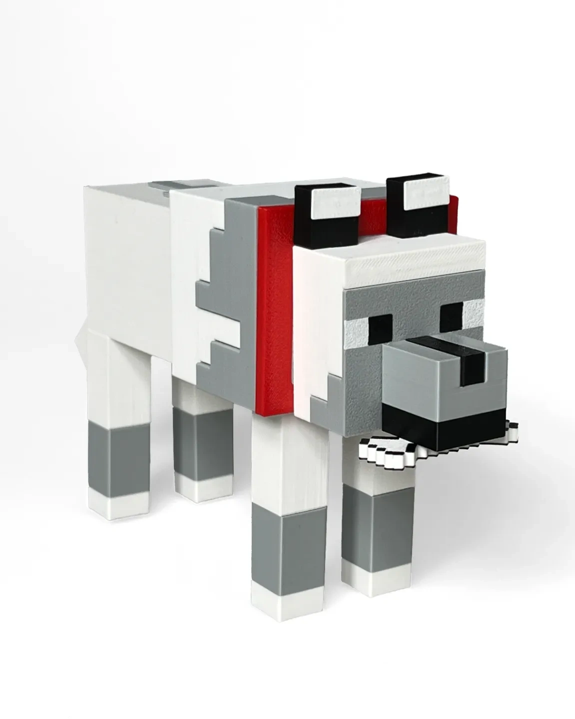 Minecraft Wolf/Dog toy - positionable 来自 MAT_3D - MakerWorld
