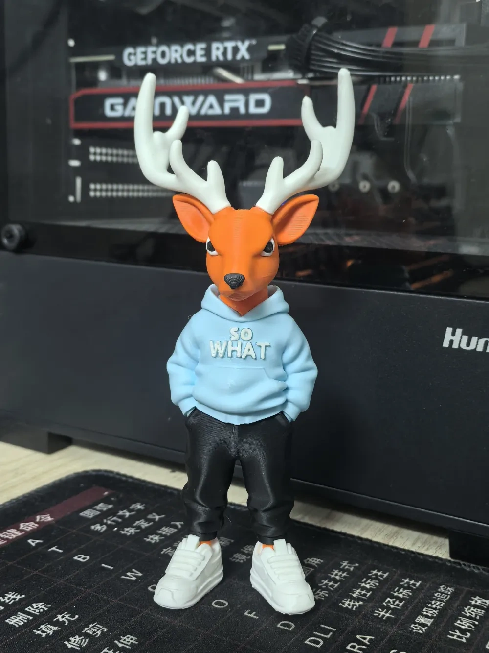 酷酷的小鹿 来自 Rocket Luo MakerWorld：免费下载 3D 模型