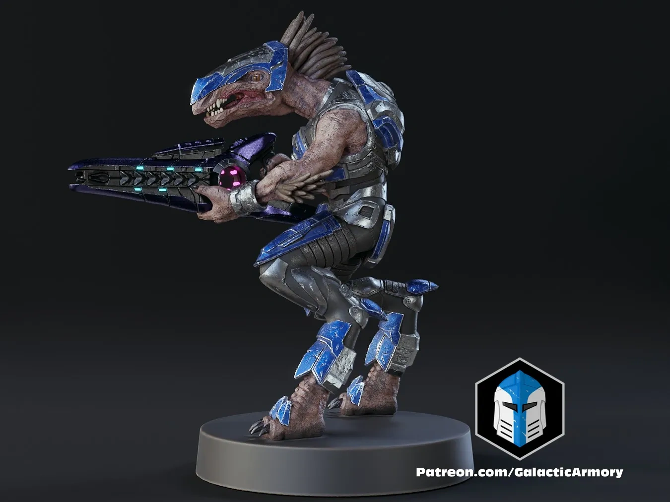 Halo Jackal Miniature 来自 Galactic Armory - MakerWorld
