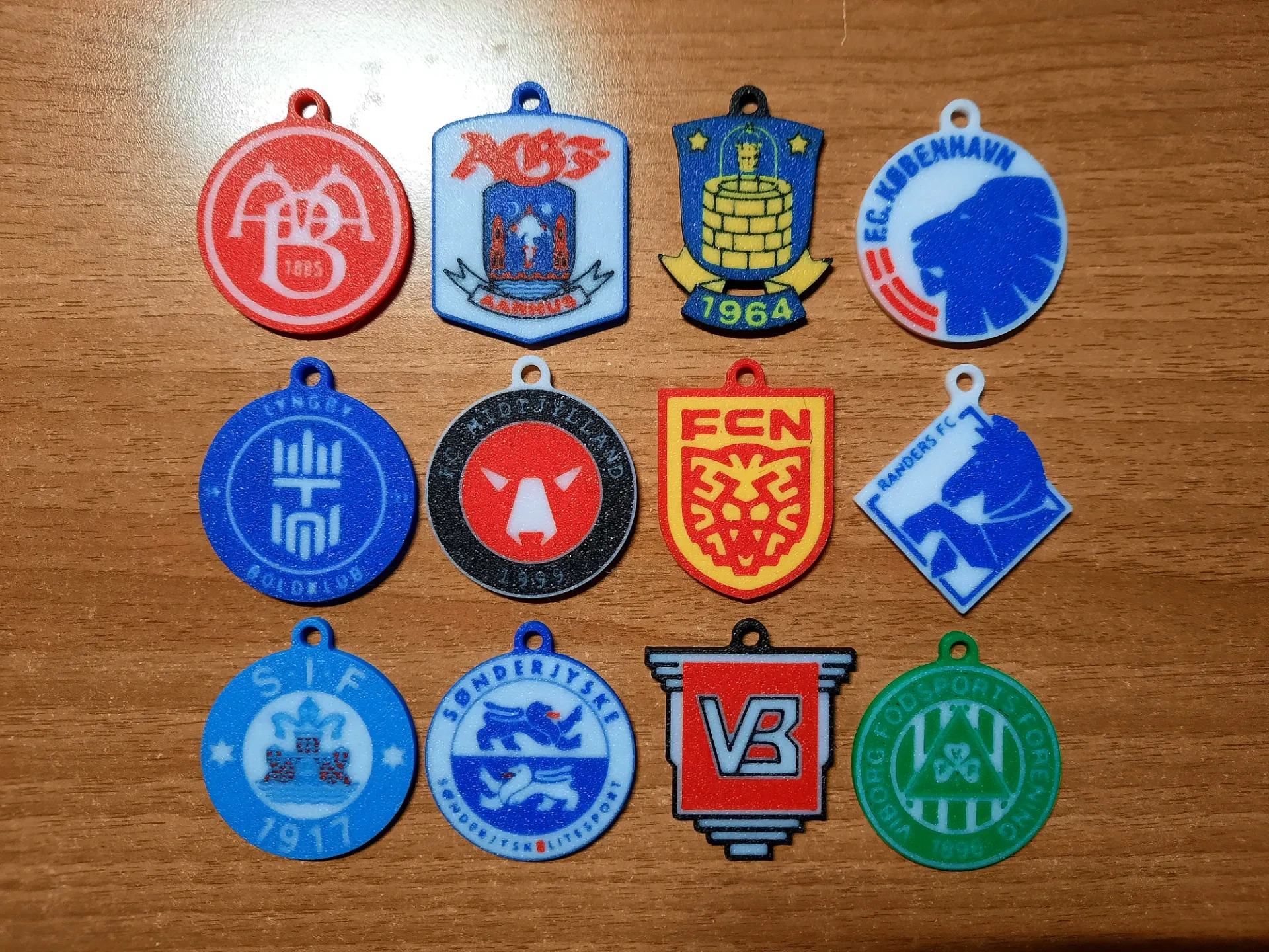 2024/25赛季丹麦超级联赛球队钥匙扣 来自 Luke-Leek-98 - MakerWorld