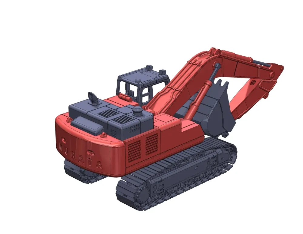 履带挖掘机 来自 Murata MakerWorld：免费下载 3D 模型