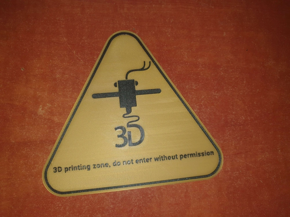 3D printing zone sign 来自 prypik.ok - MakerWorld