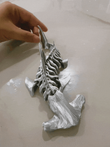 可活动关节铰链鱼骨鲨鱼 来自 Gavin Lin MakerWorld：免费下载 3D 模型