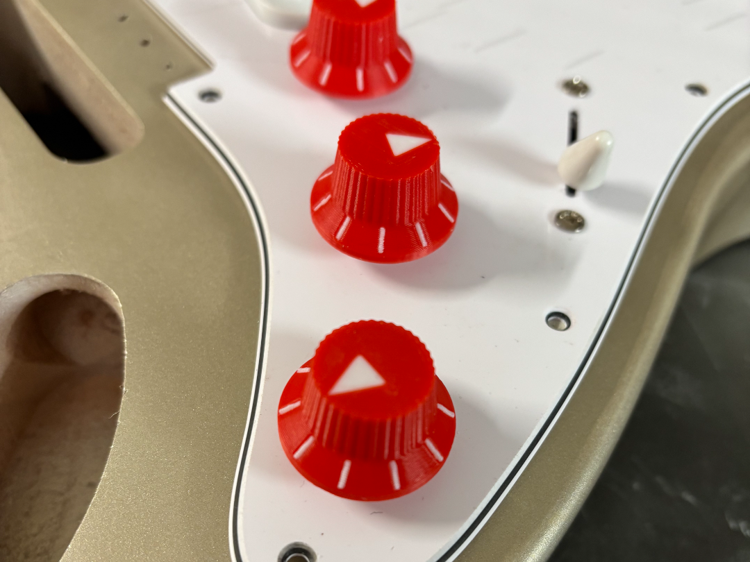 定制吉他旋钮 - Stratocaster - 复古风格 - 免费 3D 打印模型 - MakerWorld