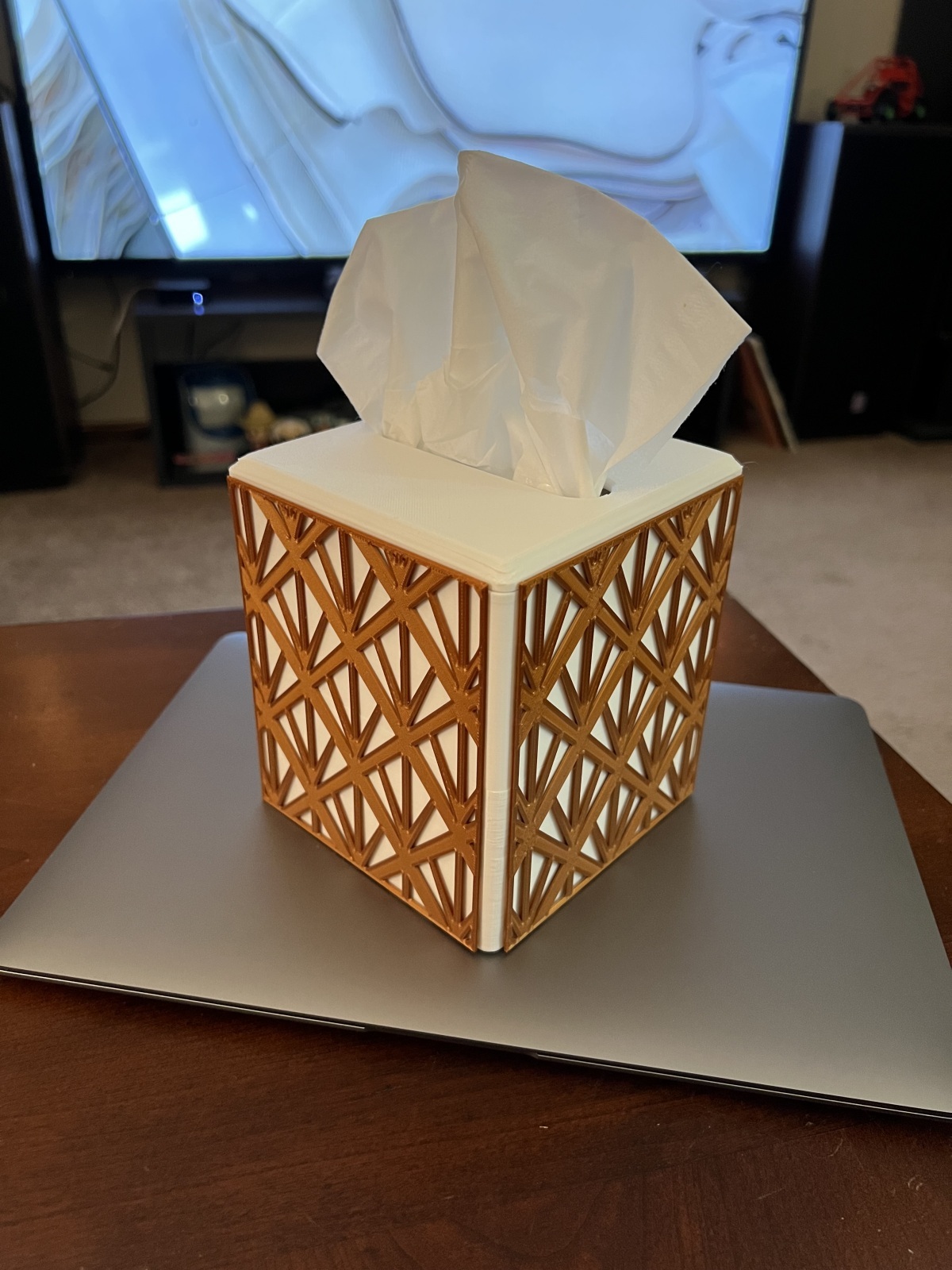Art Deco Tissue Box Cover - 免费 3D 打印模型 - MakerWorld