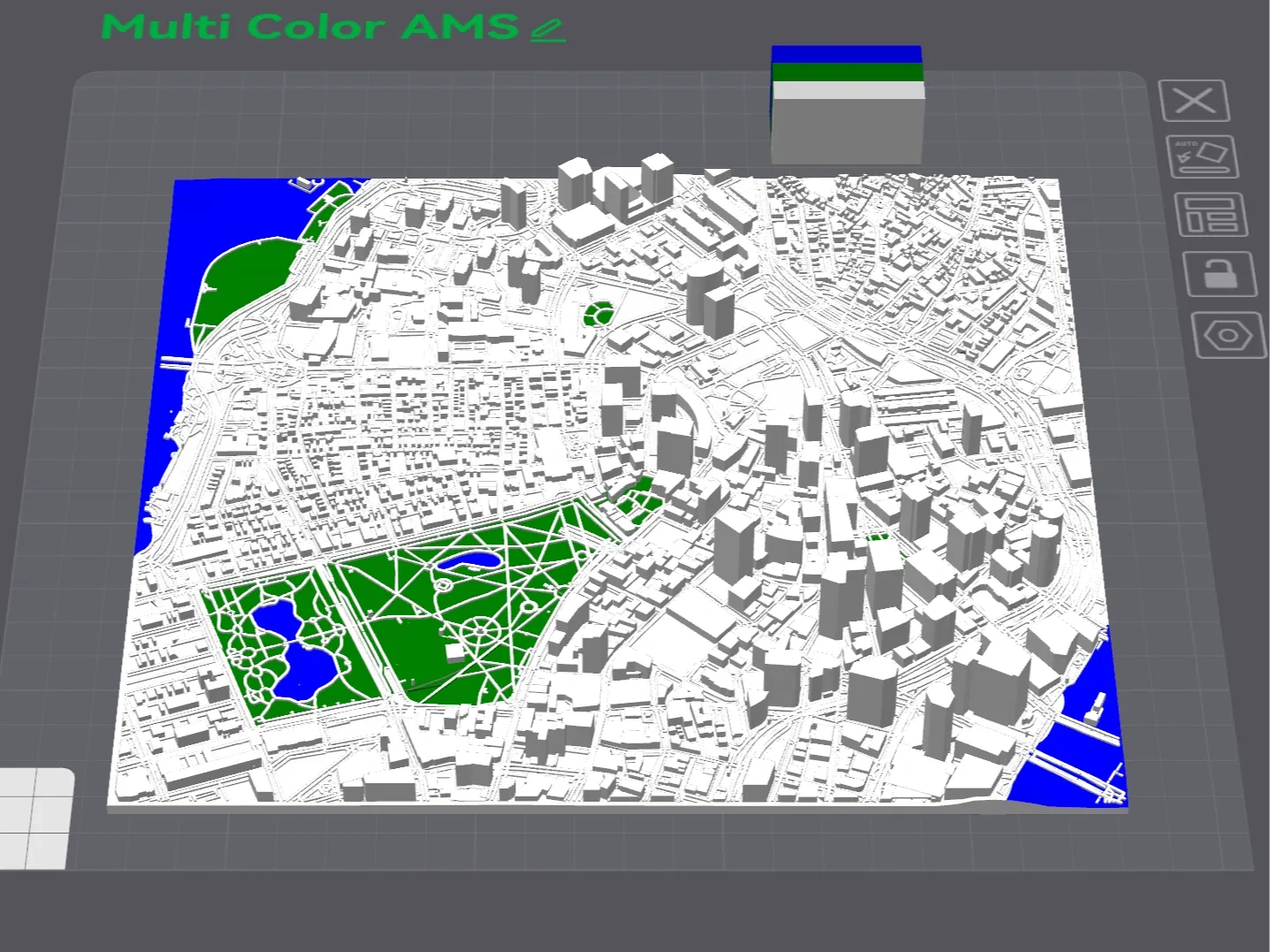 波士顿城市3D可打印模型 来自 VertexVision - MakerWorld